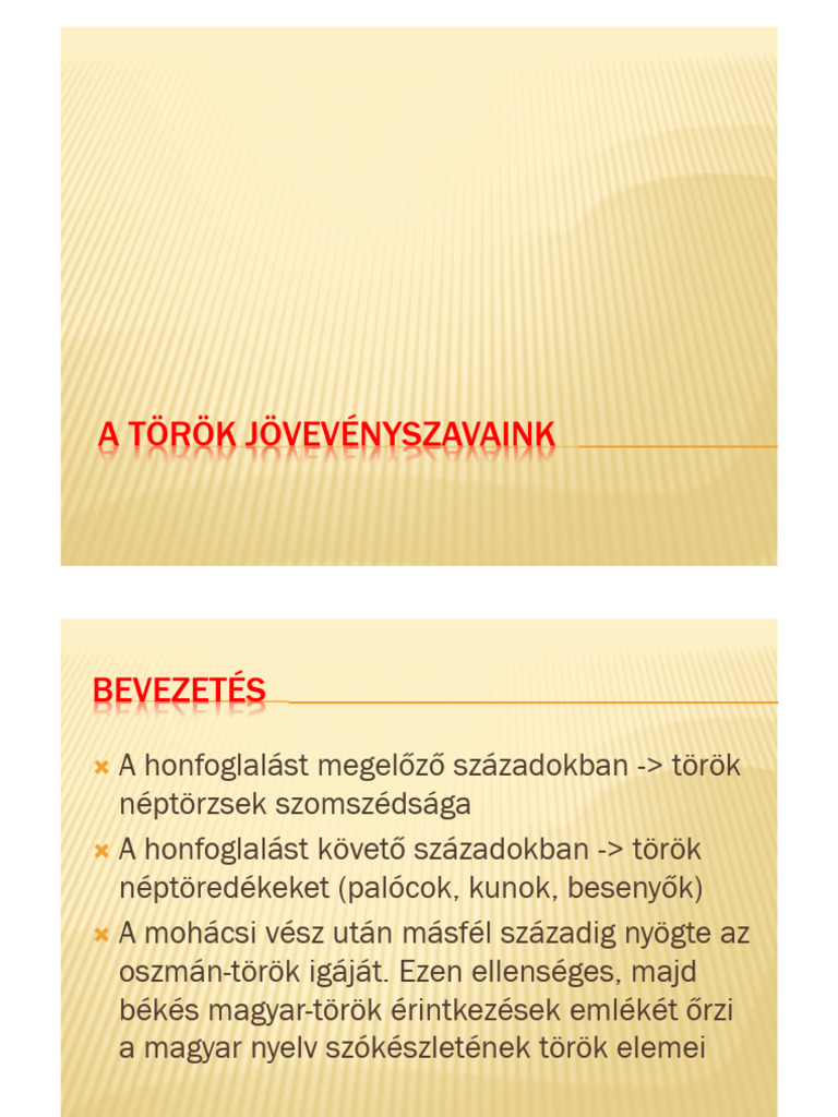 Torok Jovevenyszavak | PDF
