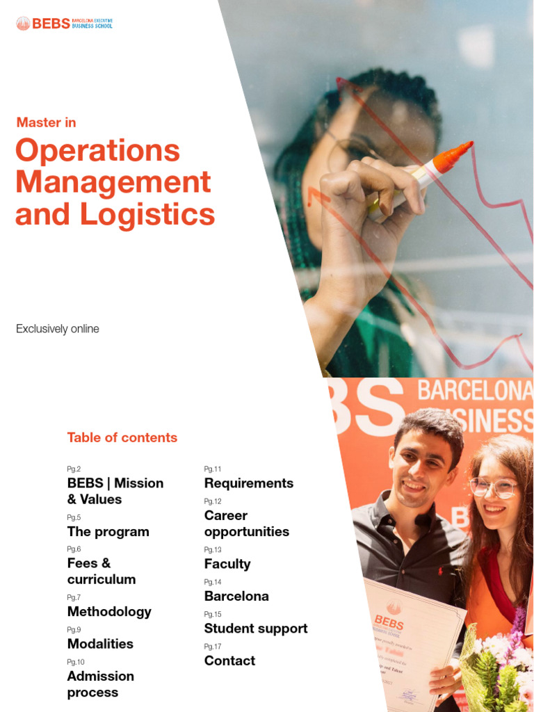 Master in Operations Management and Logistics - Brochure - EN - BEBS ...