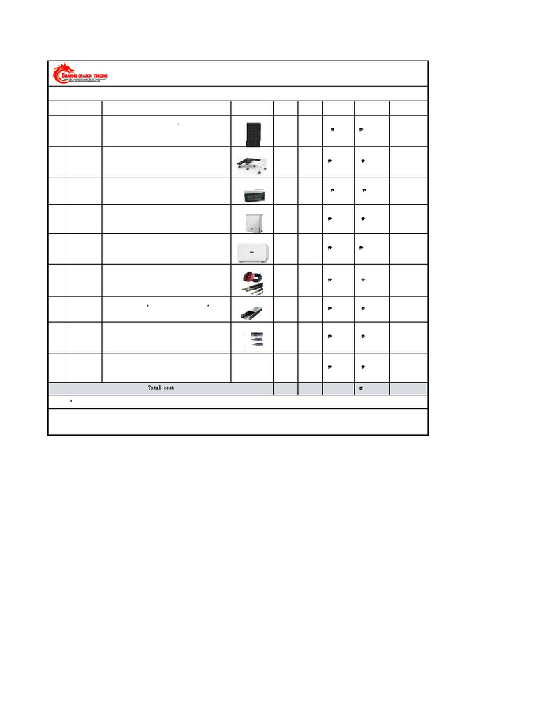 Ground Mounted Solar-200KW On Grid Solar Systems Quotation 2024 | PDF