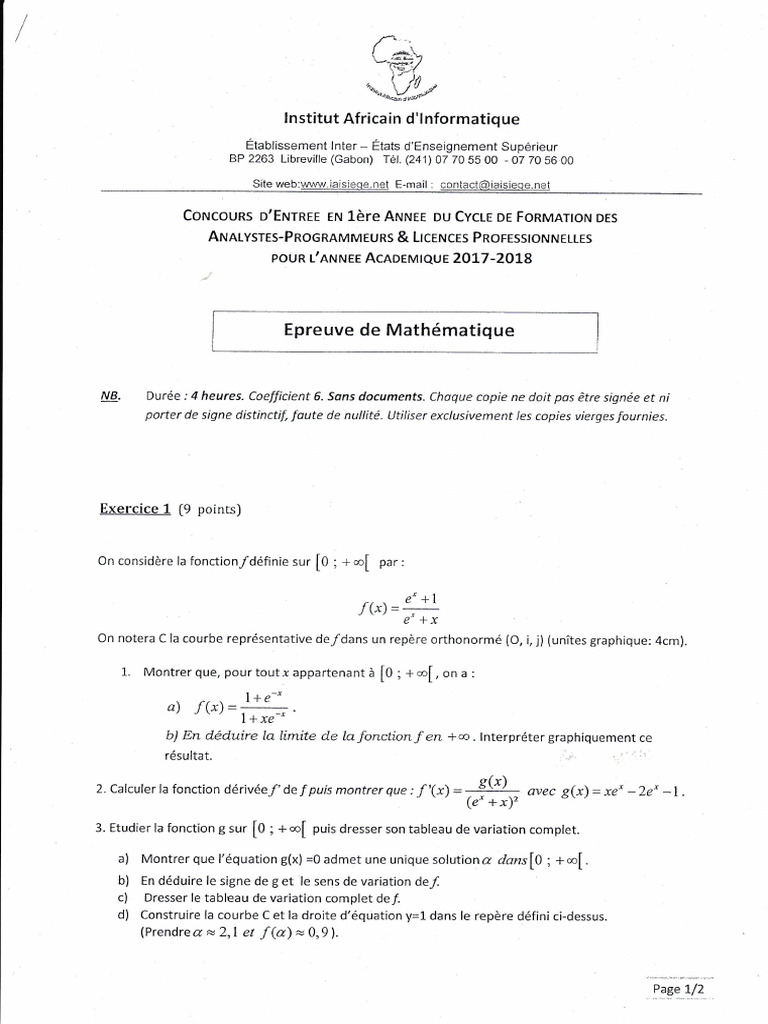 Maths 2017 | PDF