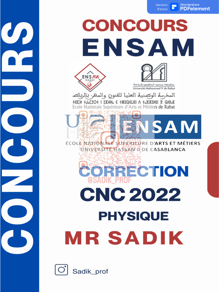 Phy Enonce 2022 | PDF