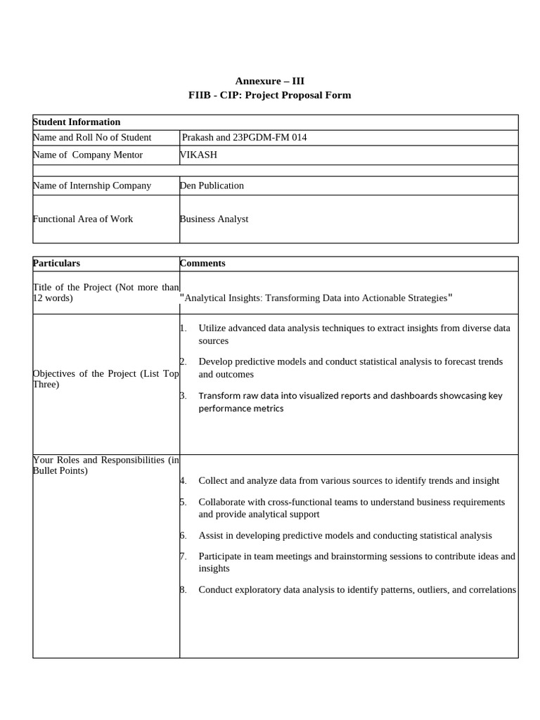 Prakash Kumar Cip Proposal | PDF