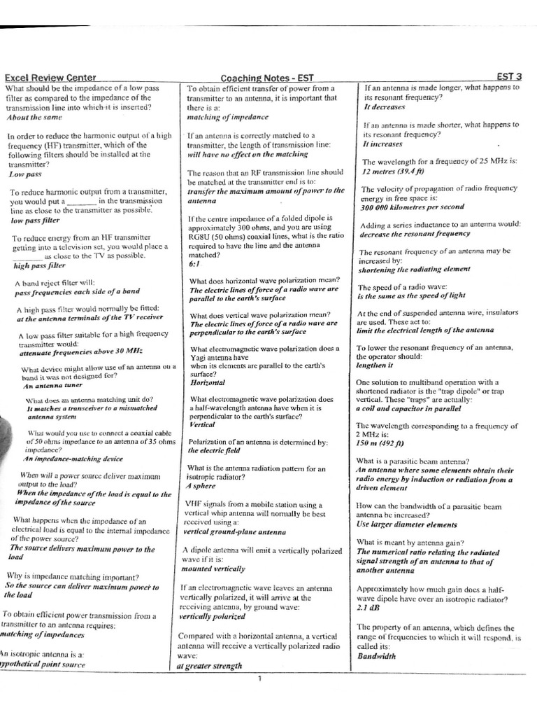 EST 3 Exam | PDF