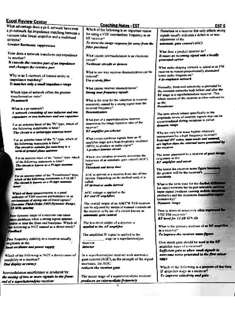 EST 5 Exam | PDF