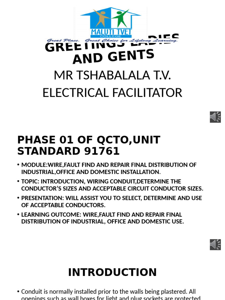 Unit Standard 91761 Electrical Phase 1 | PDF | Electrical Wiring ...