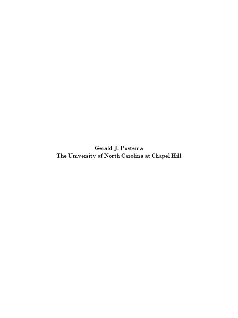 POSTEMA, Gerald J. Legal Phylosophy in The Twentieth Century | PDF