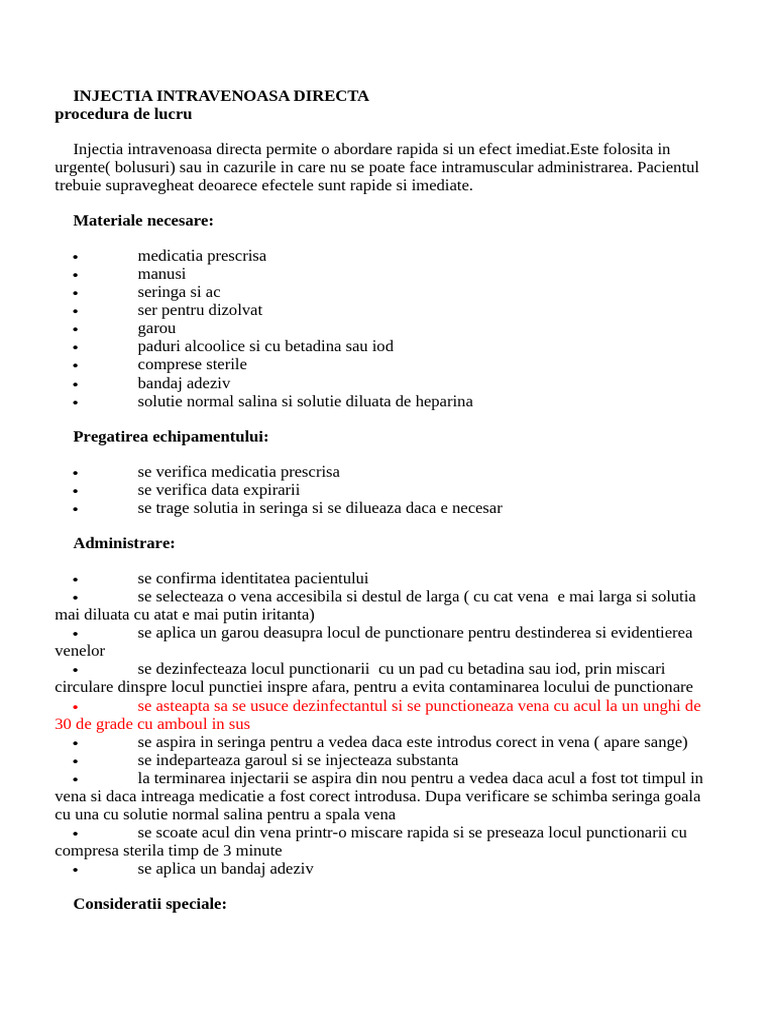 Injectia Referat | PDF