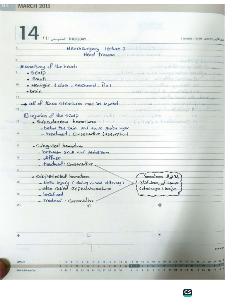 Lecture 2 Neurosurgery Medicine Trauma Pdf