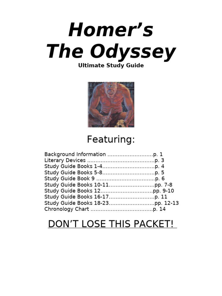 The Odyssey Complete Study Guide | PDF