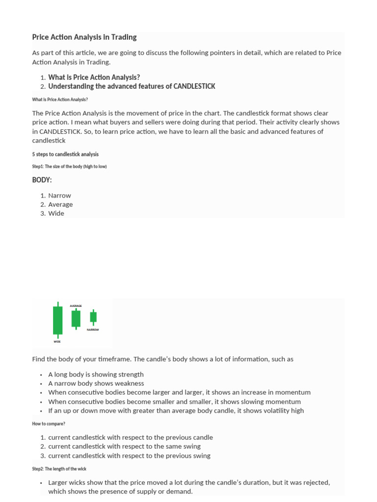 Price Action Analysis | PDF | Demand | Prices Price Action Analysis | PDF | Demand | Prices