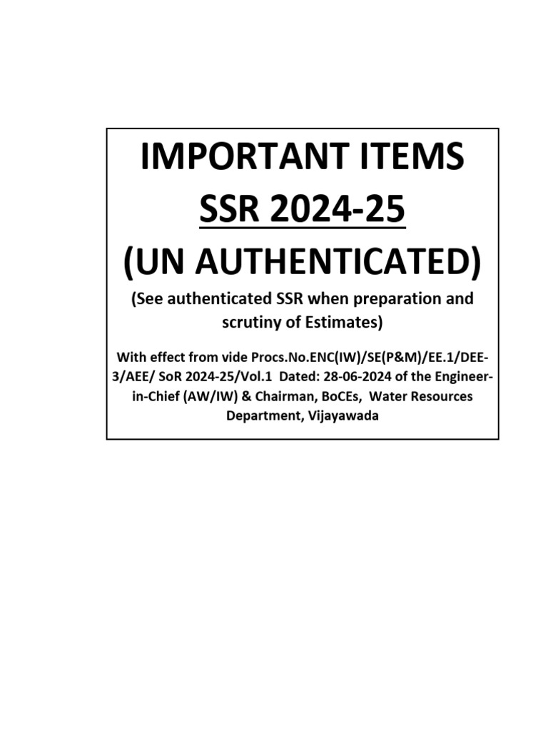 Mini SSR 2024-25 | PDF