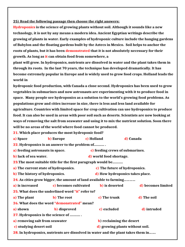 Reading Comprehension | PDF