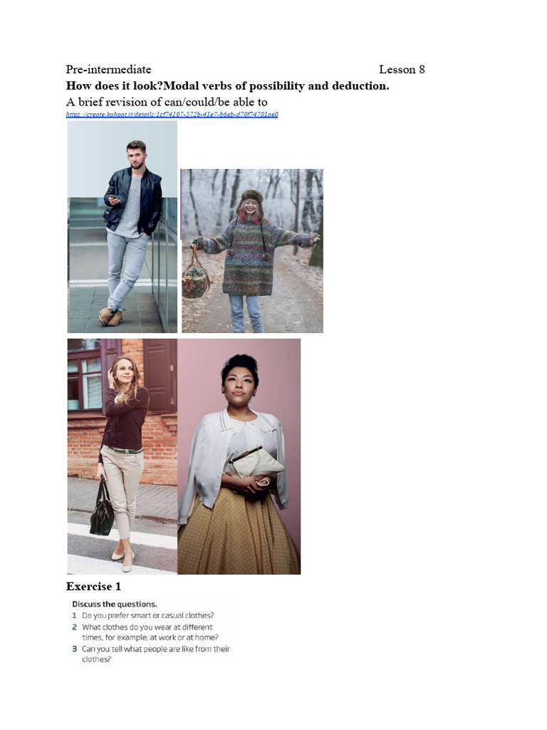 How Does It Look - Modal Verbs of Possibility and Deduction. | PDF