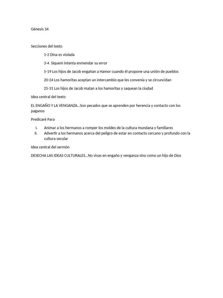 Génesis 34 | PDF
