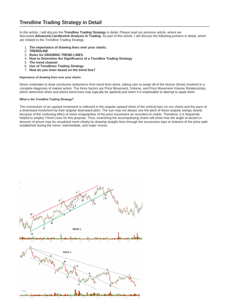 Trendline Trading Strategy | PDF