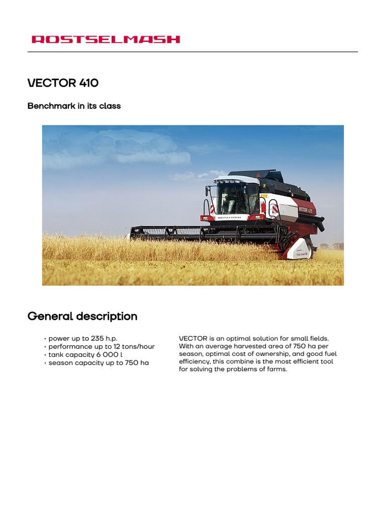 Vector 410: Benchmark in Its Class | PDF