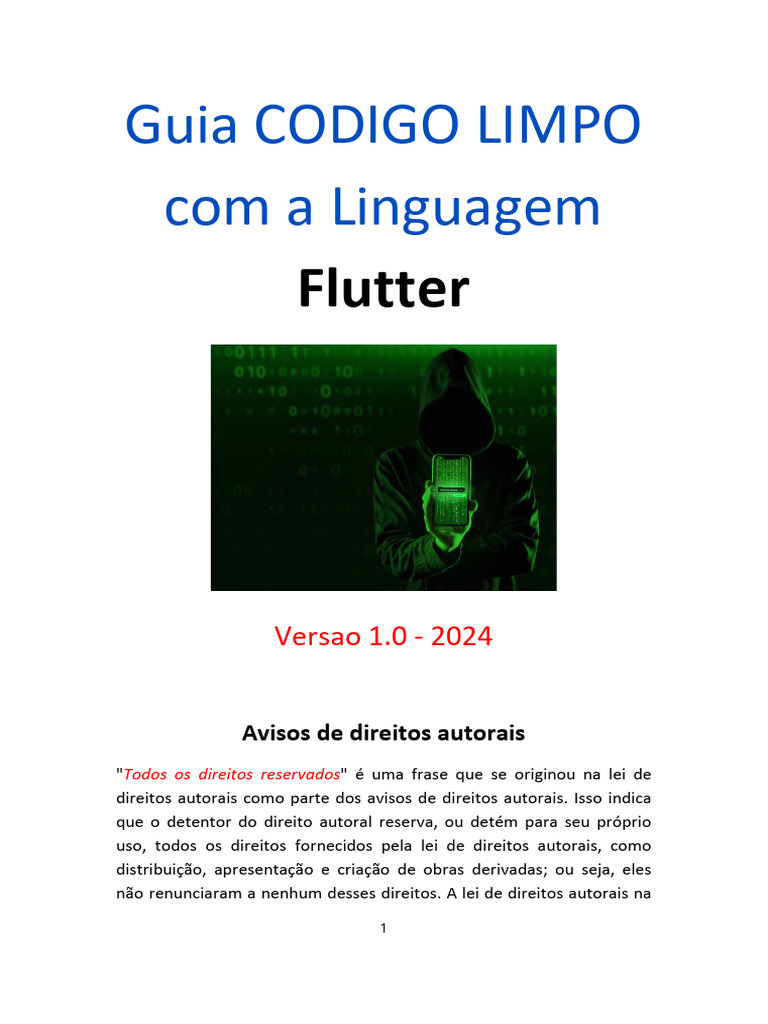 Guia CODIGO LIMPO Com A Linguagem Flutter | PDF