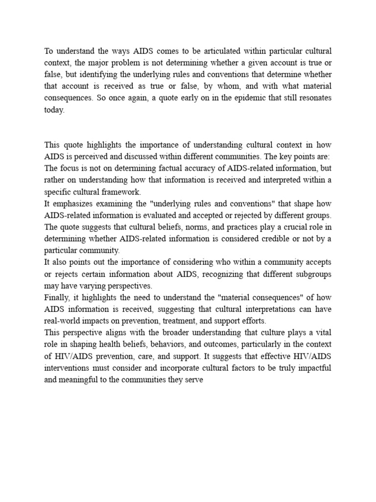 Hiv - Aids Lec 2 | PDF