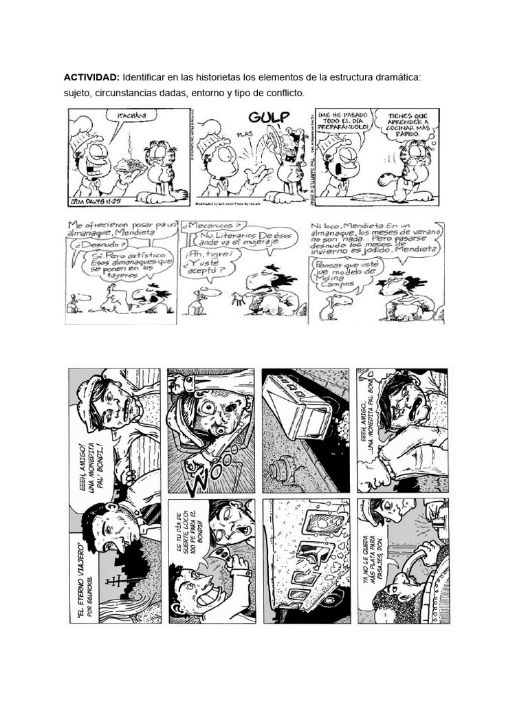 Historietas. Estructura Dramática | PDF
