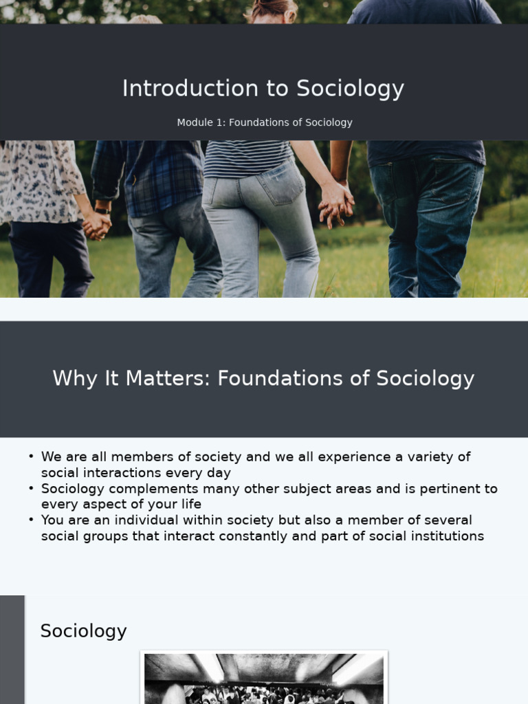 Sociology 01 Foundations+of+Sociology | PDF
