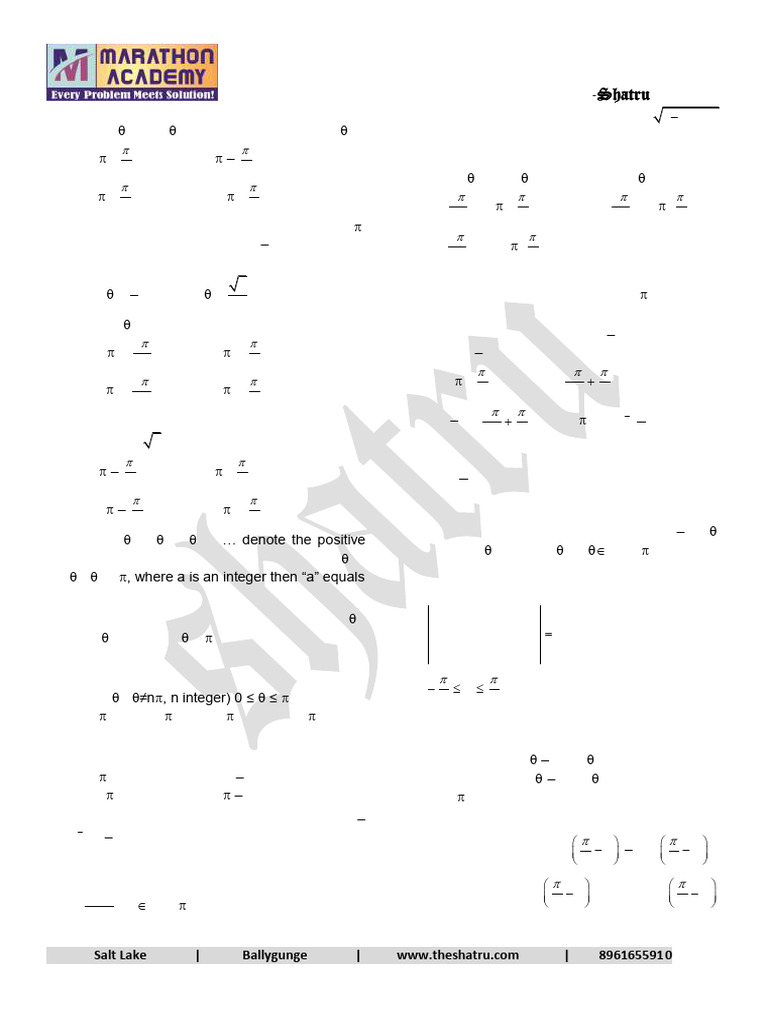 Trigonometric Equations Pdf