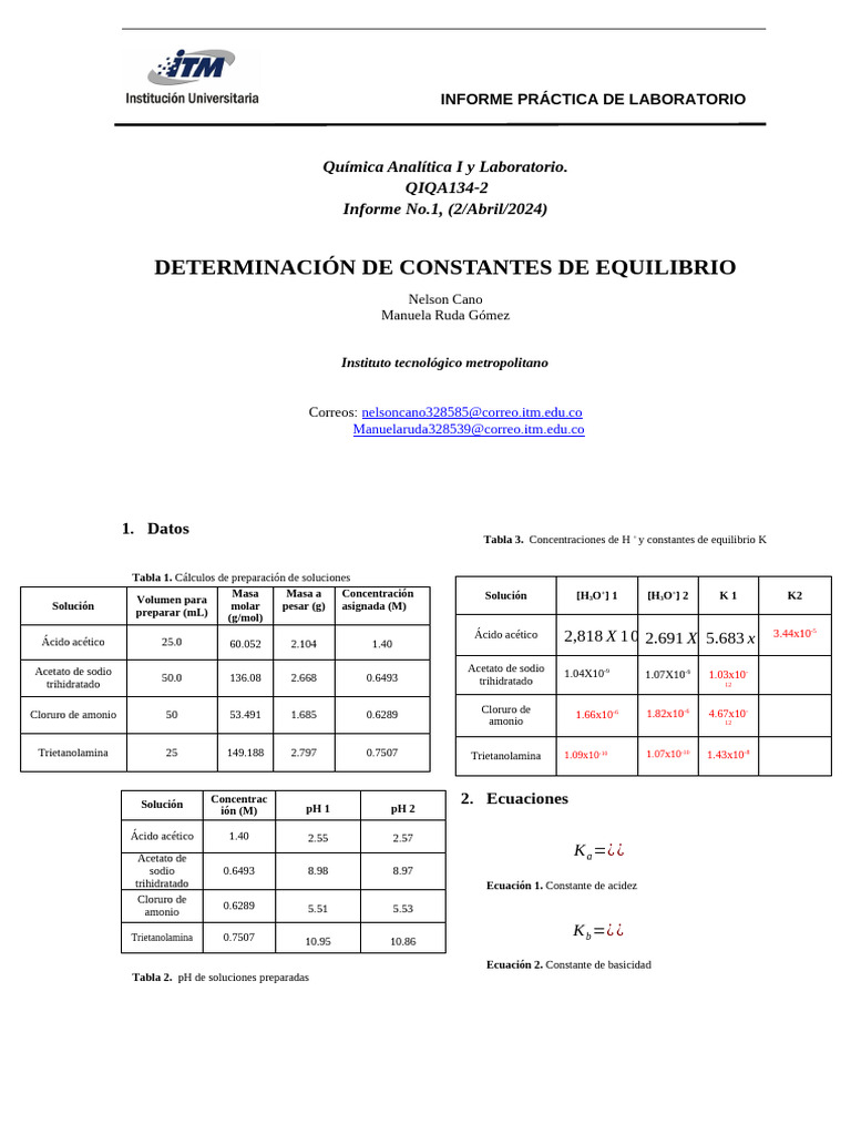 Informe Analitica 1 | PDF