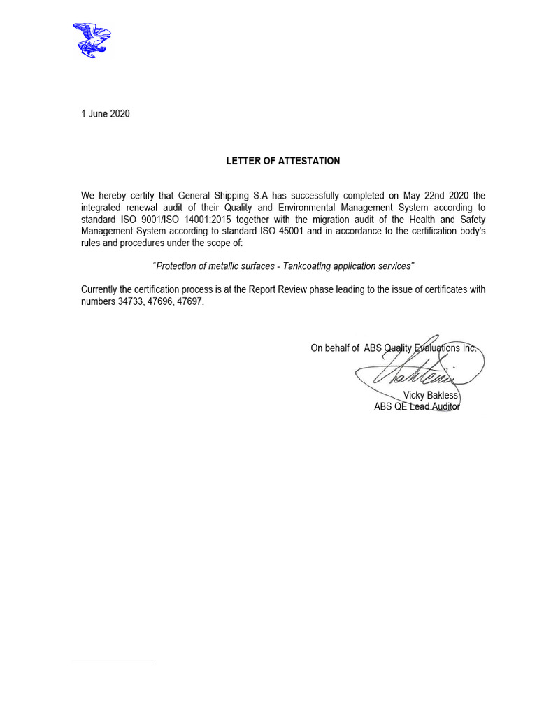 ABSQE Att - Letter | PDF