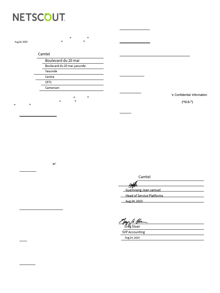 NETSCOUT Standard MNDA - Encrypted | PDF | Confidentiality | Non ...