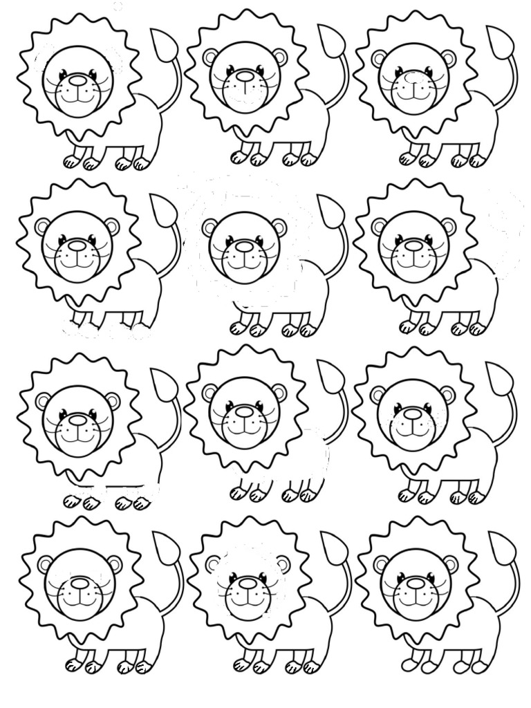 Lion - What's Missing, Body Parts | PDF