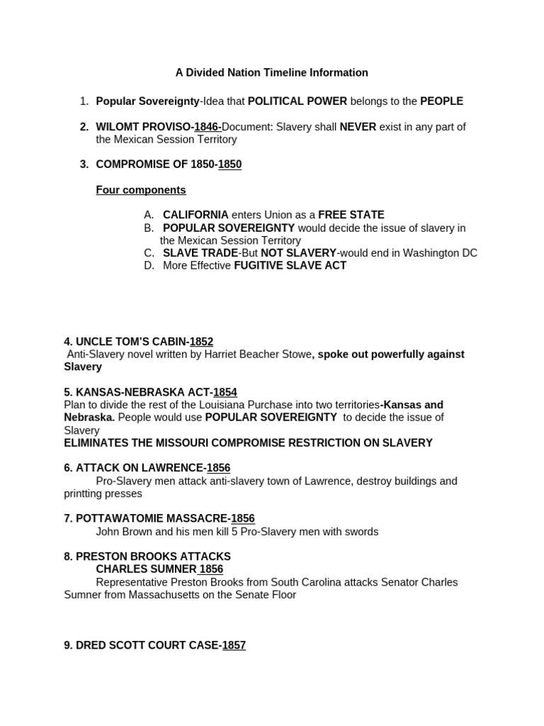 Chapter 15 A Divided Nation Printable Version | PDF