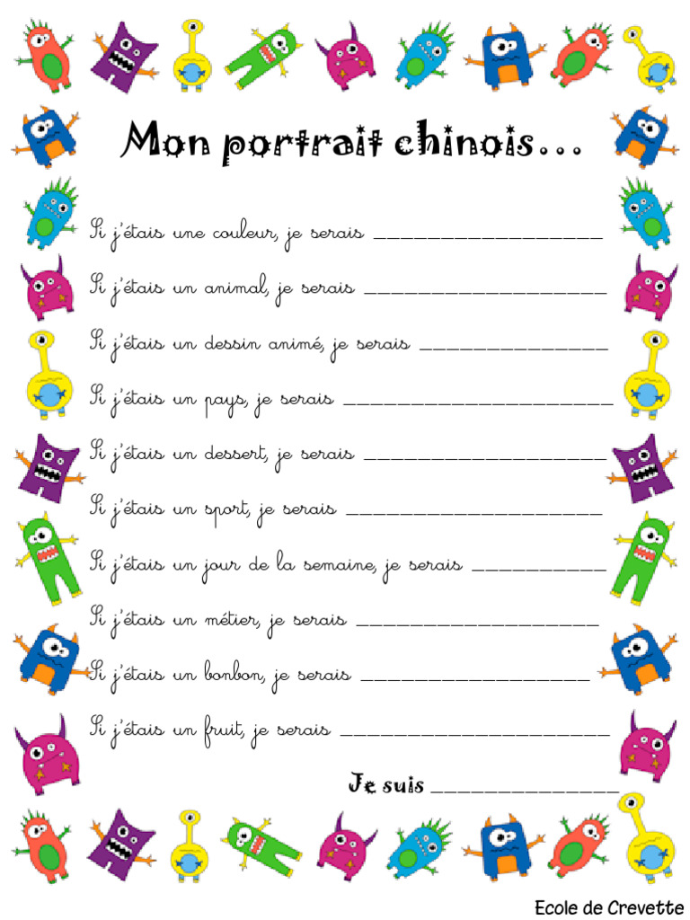 Portrait Chinois | PDF