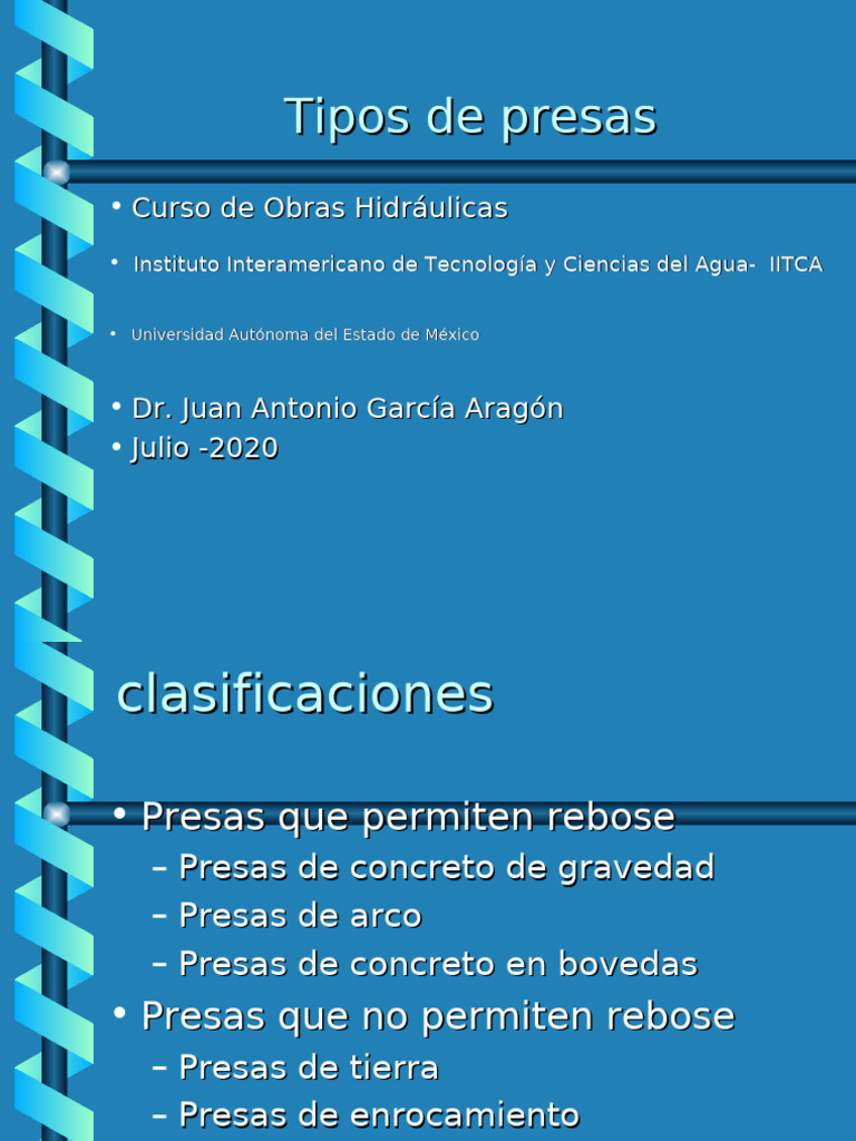 Tipos de Presas | PDF | Represa | Hidrología