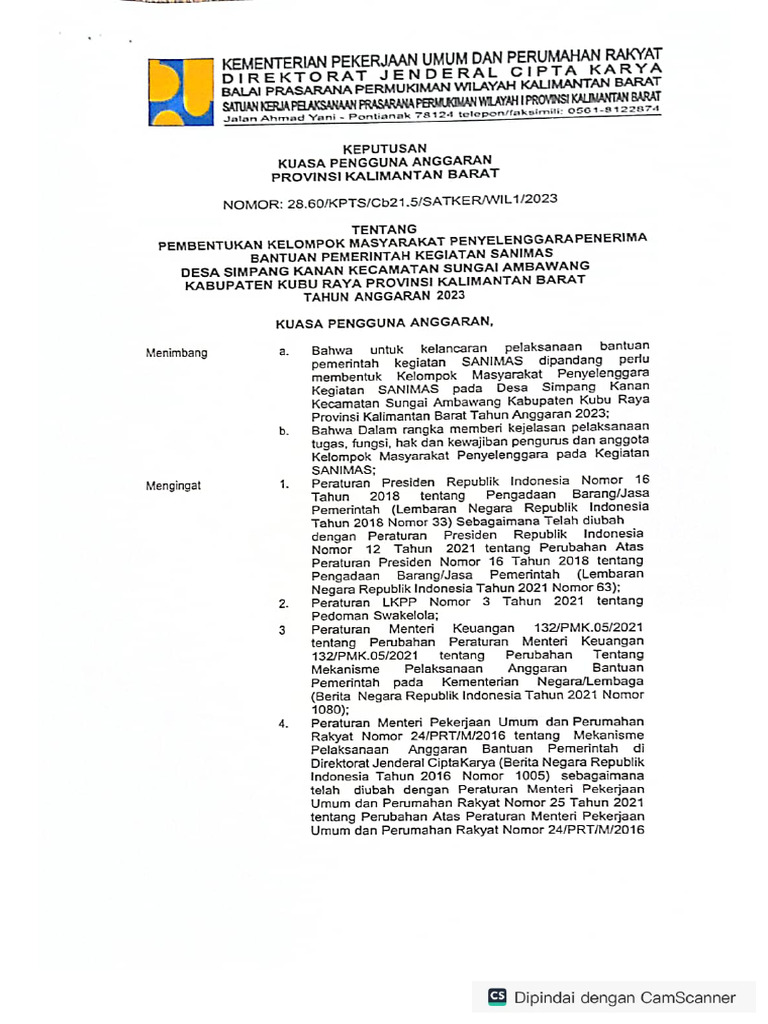 KMP Simpang Kanan | PDF