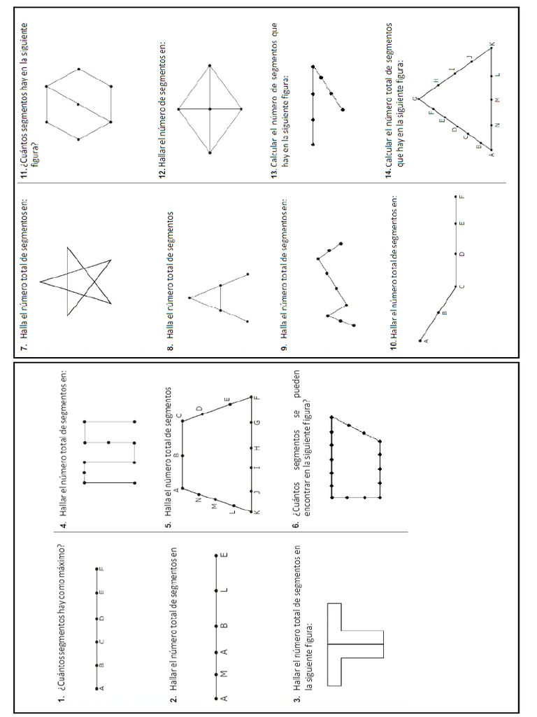 Tarea Conteo de Segmentos 3ros | PDF