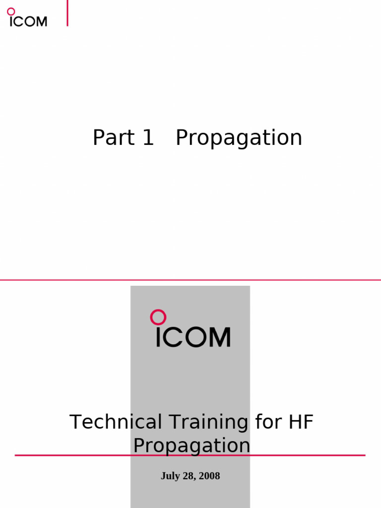 Technical Training For HF Propagation | PDF