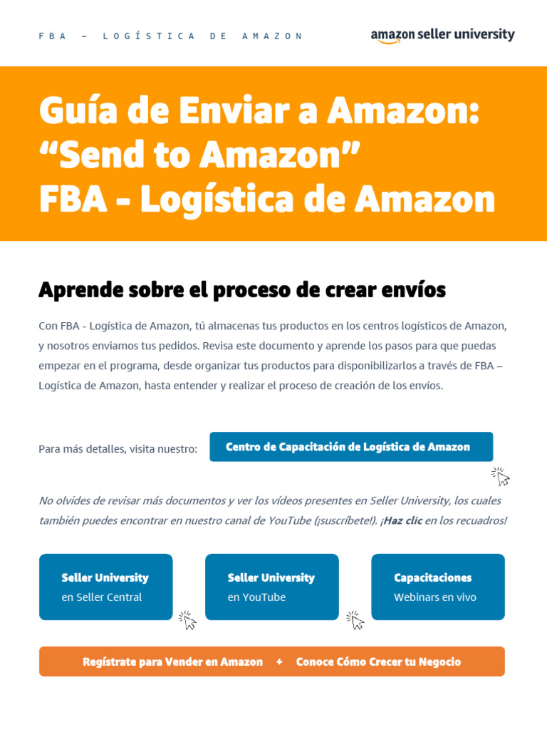 Guía para enviar FBA | PDF