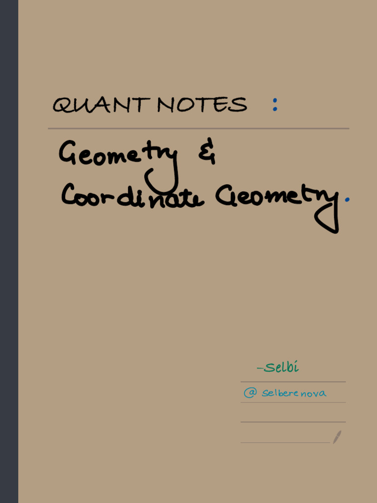 Geometry and Coordinate | PDF