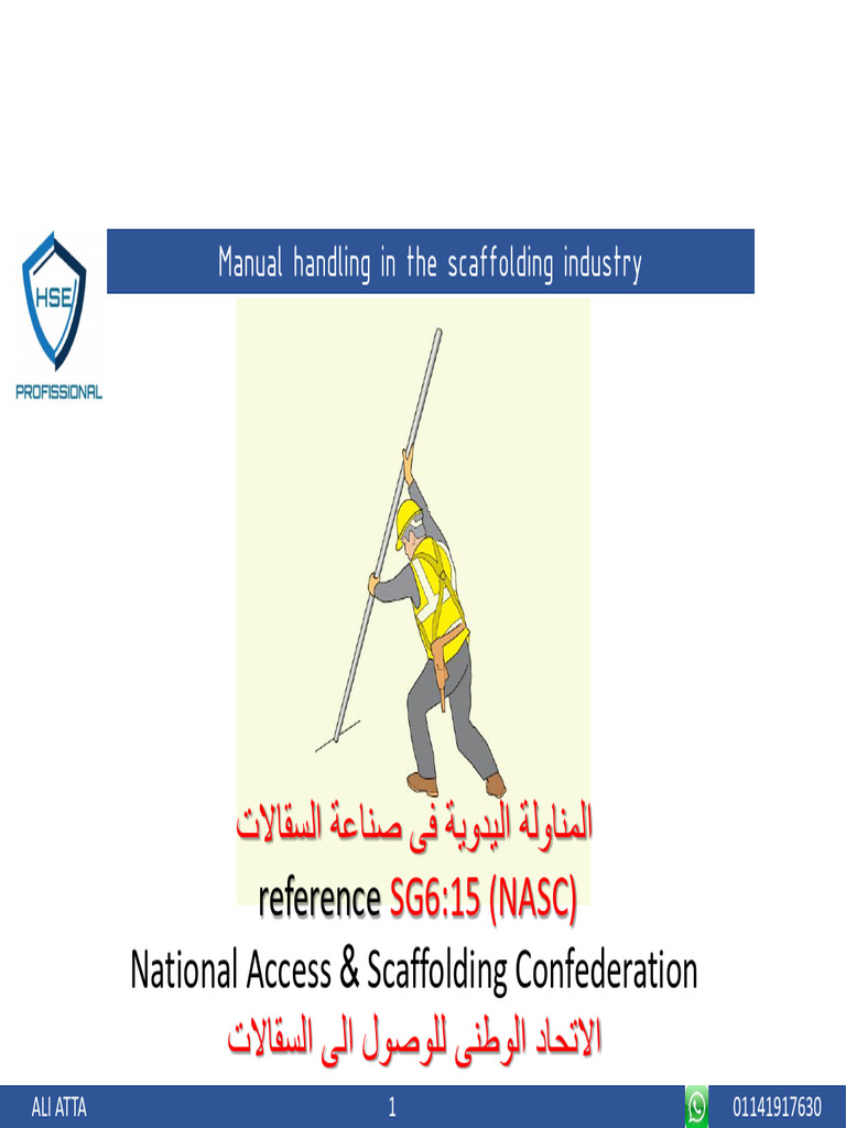 Manual Handling in The Scaffolding Industry-2 | PDF
