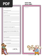 Family Letter Template for Kids | PDF