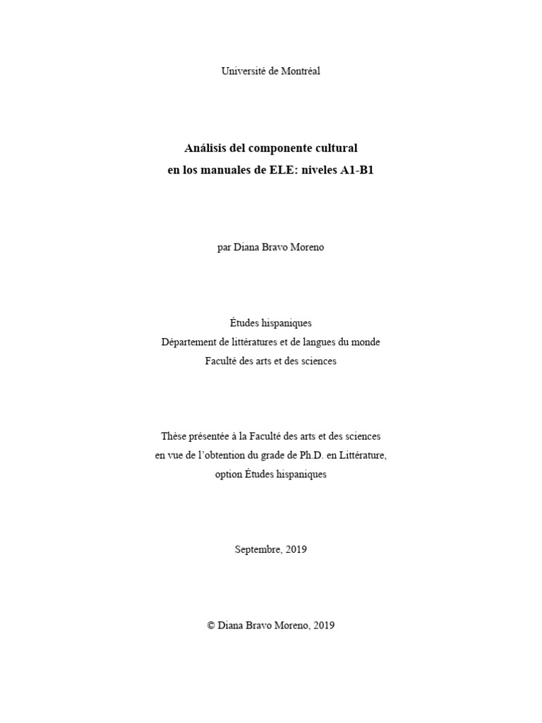 Análisis Del Componente Cultural en Los Manuales de ELE | PDF