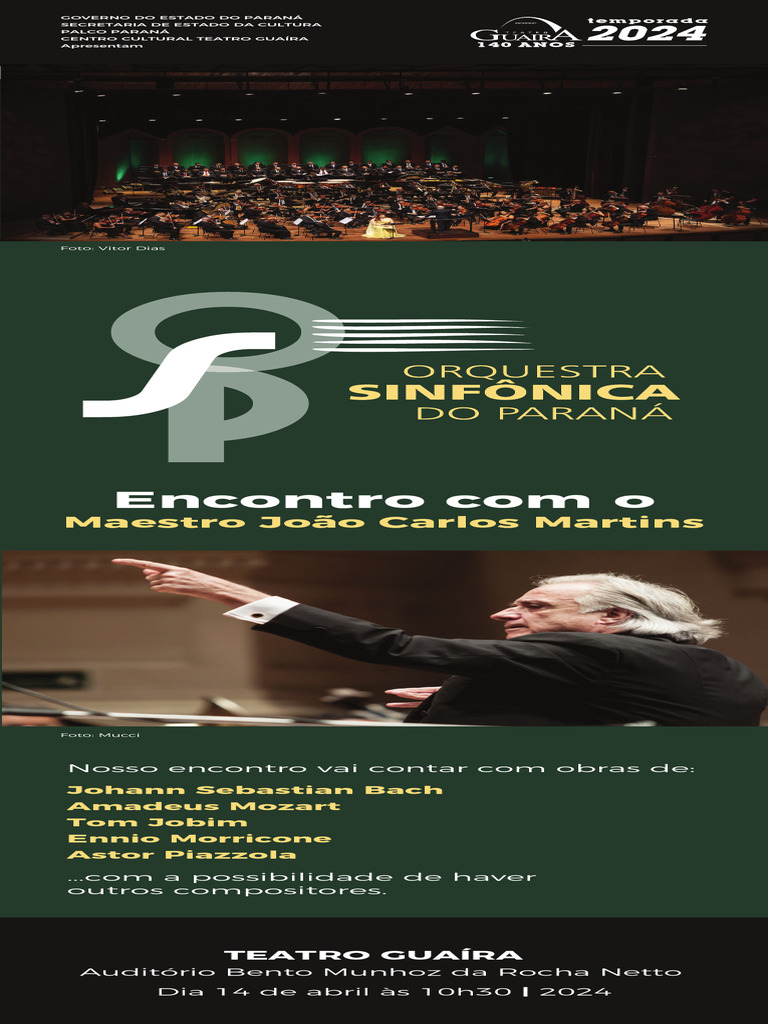 Concerto com João Carlos Martins | PDF | Wolfgang Amadeus Mozart ...