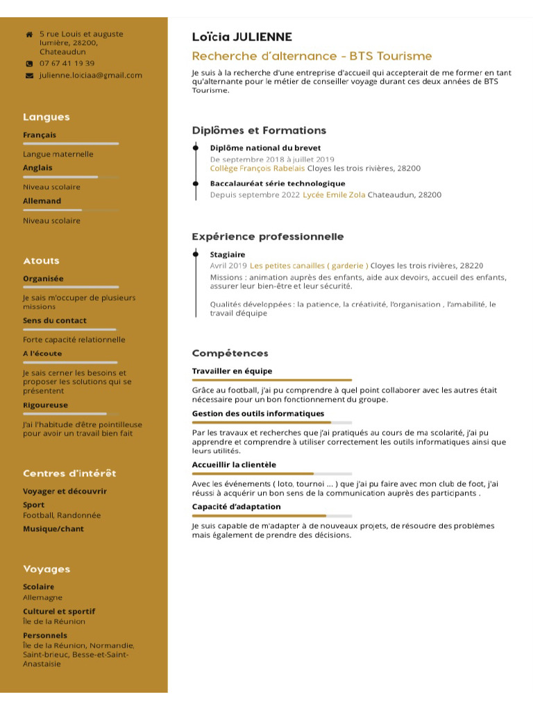 CV Alternance | PDF