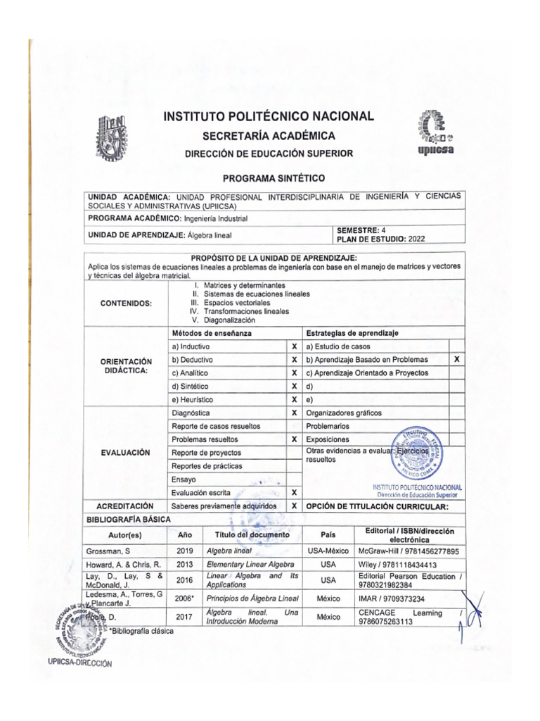 4to - Álgebra Lineal - Ii - 240827 - 162946 | PDF