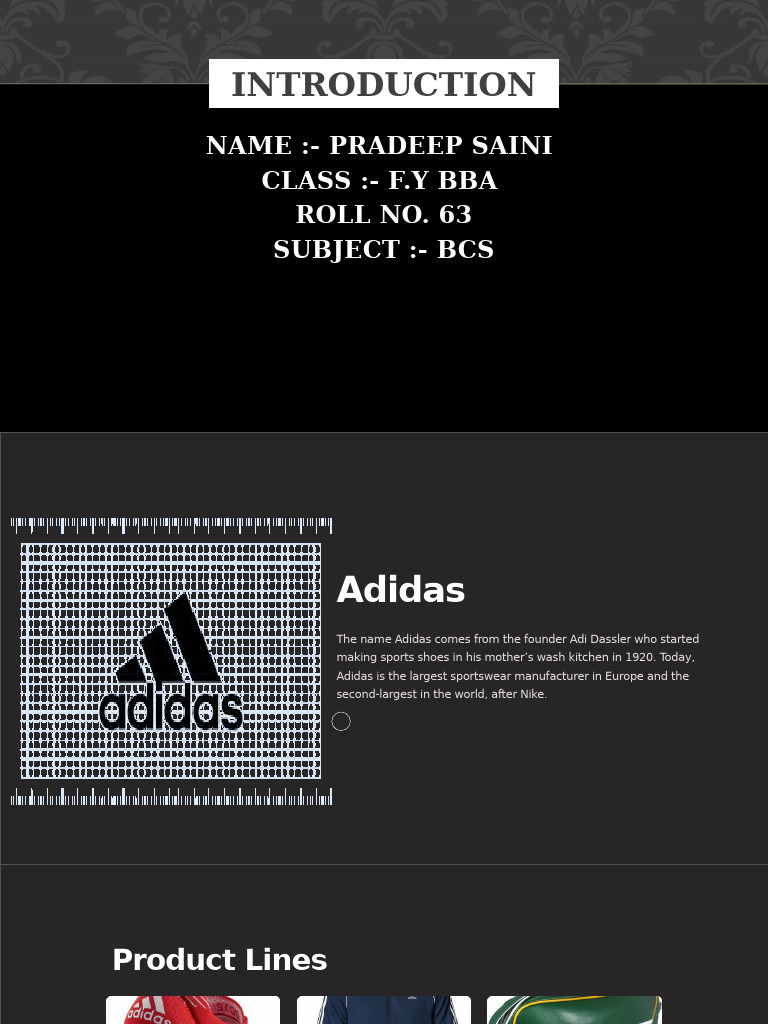 Adidas Pradeep | PDF