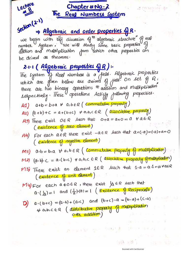 Real Analysis Lecture #2 | PDF