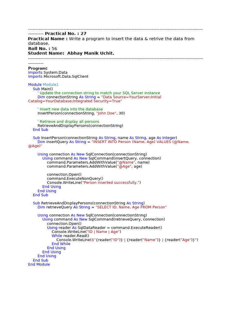 Practical No 27. GAD | PDF