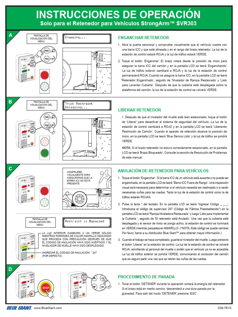 038-761S SVR303 Placard | PDF