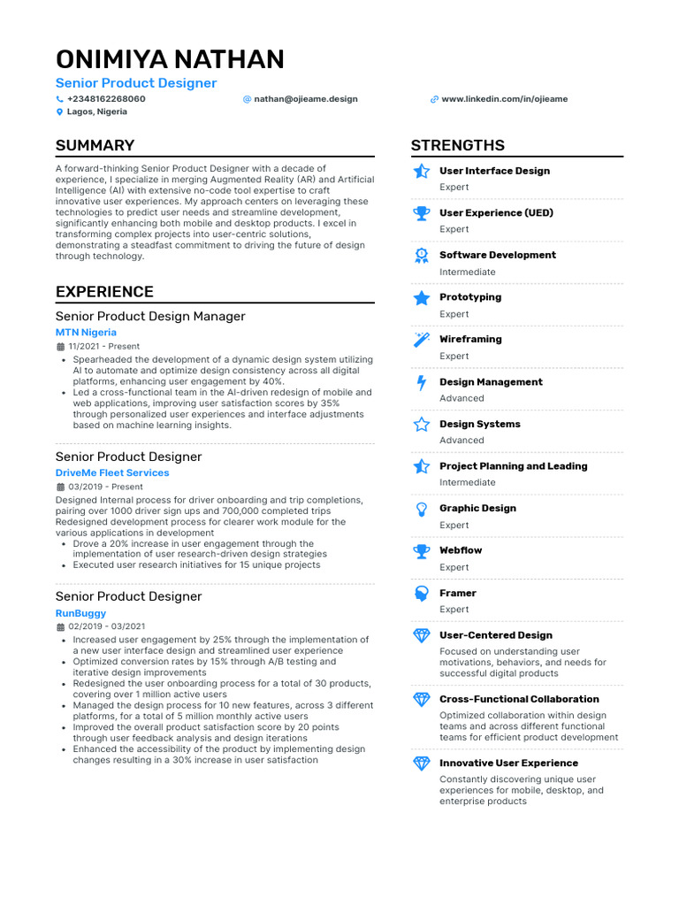 Onimiya Nathan Resume | PDF