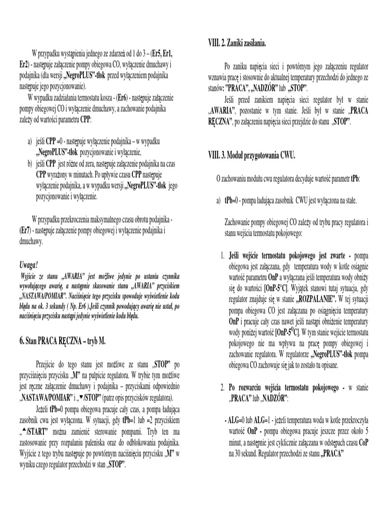 Instrukcja Negro Plus | PDF