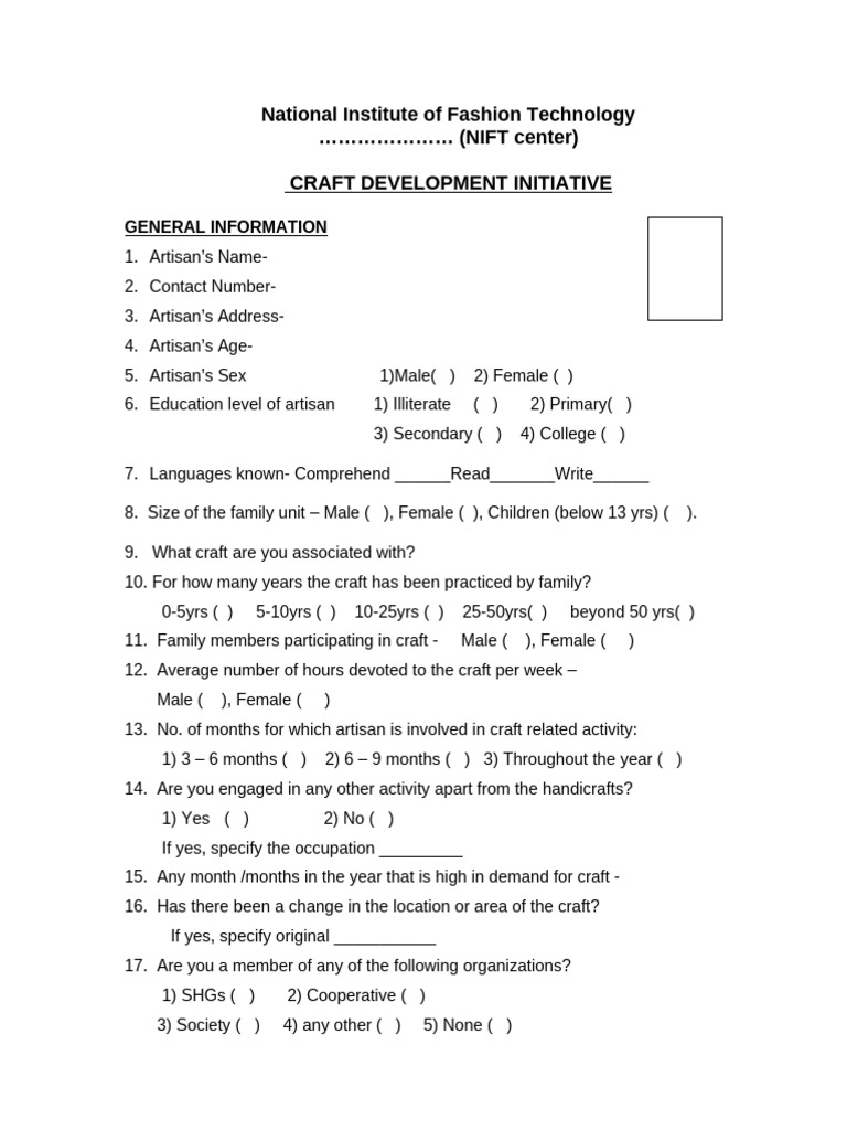 Suggested Questionnaire for Diagnostic Study | PDF